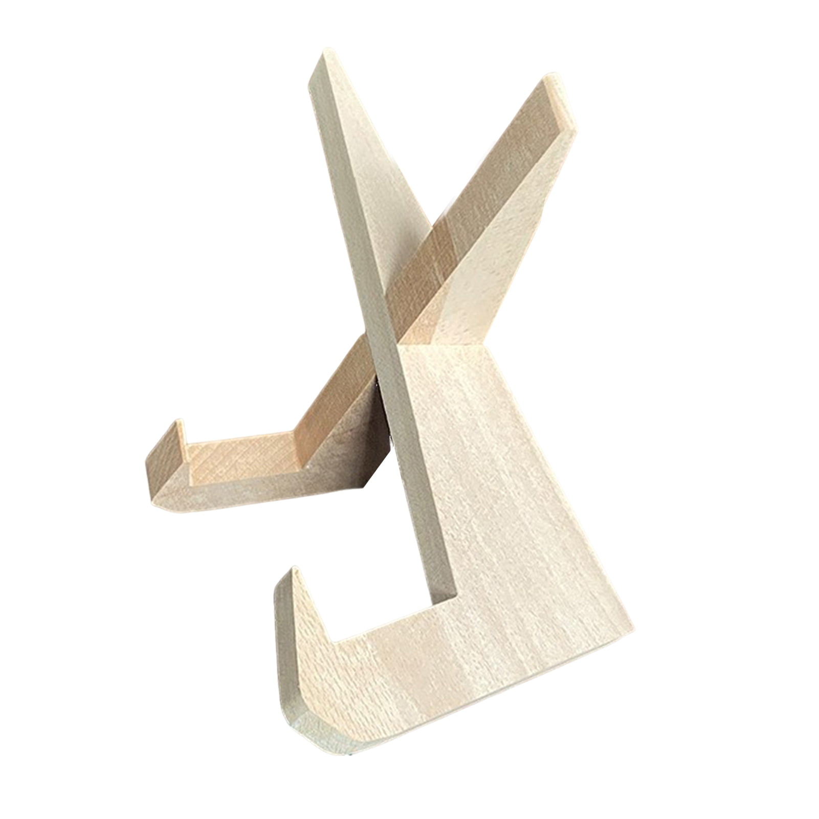 Clinaoy Wooden Bowl Stand Display Rack Pine Reading Stand Cross-Shaped ...
