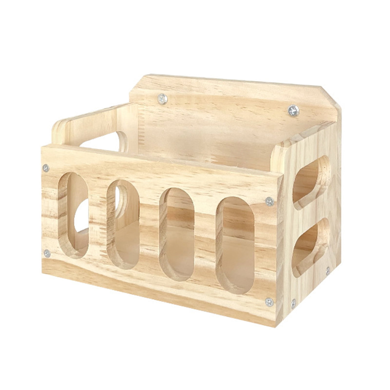 Clinaoy Wooden Rabbit Feeder Less Waste Food Feeding Rack Large ...