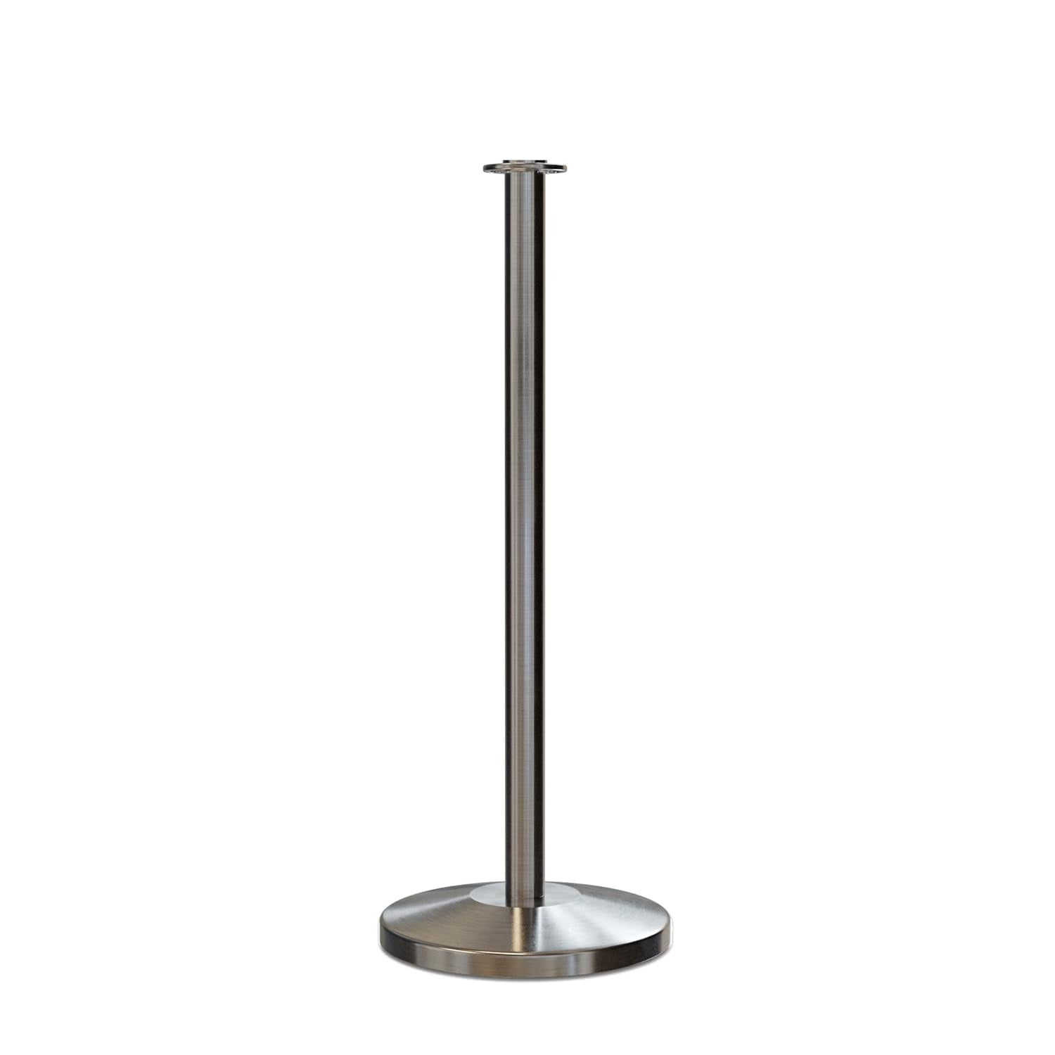 Cline Post and Rope Stanchion, Sloped Base, (Satin Stainless Steel Post ...