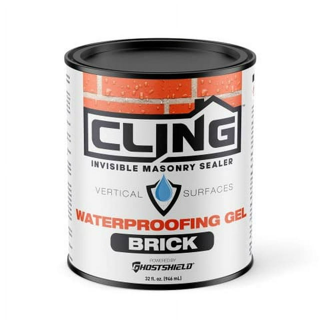 Cling - Waterproofing Brick & Masonry Sealer Gel - 1 Quart - Clear ...