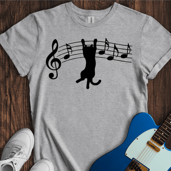 Clinging Kitty T-Shirt - Walmart.com