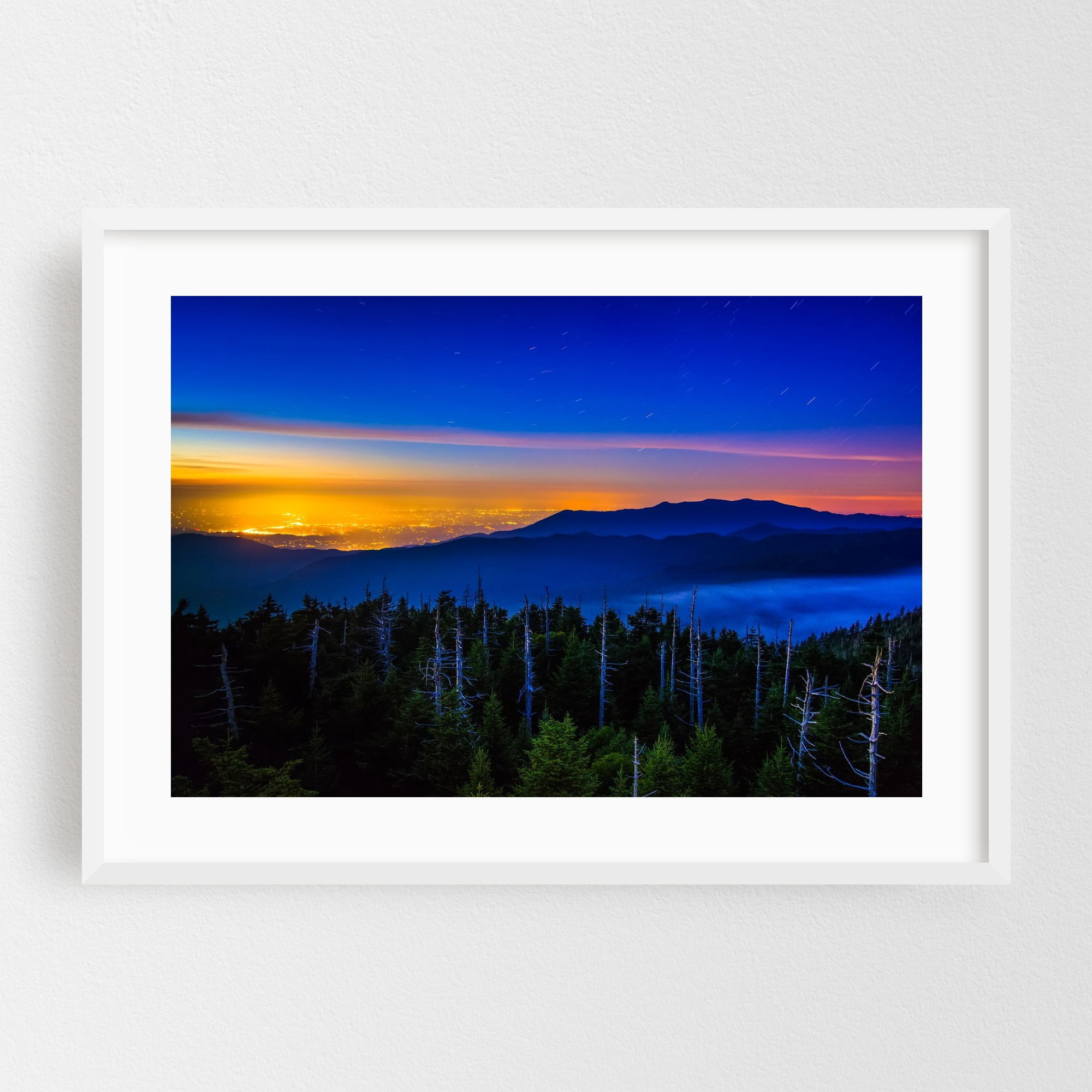 Clingman's Dome Observation Tower - Tennessee Photography White Framed ...
