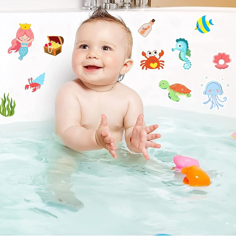 Stickers for Kids Window Gel Clings Decals Thick Gel Clings (Underwater ...