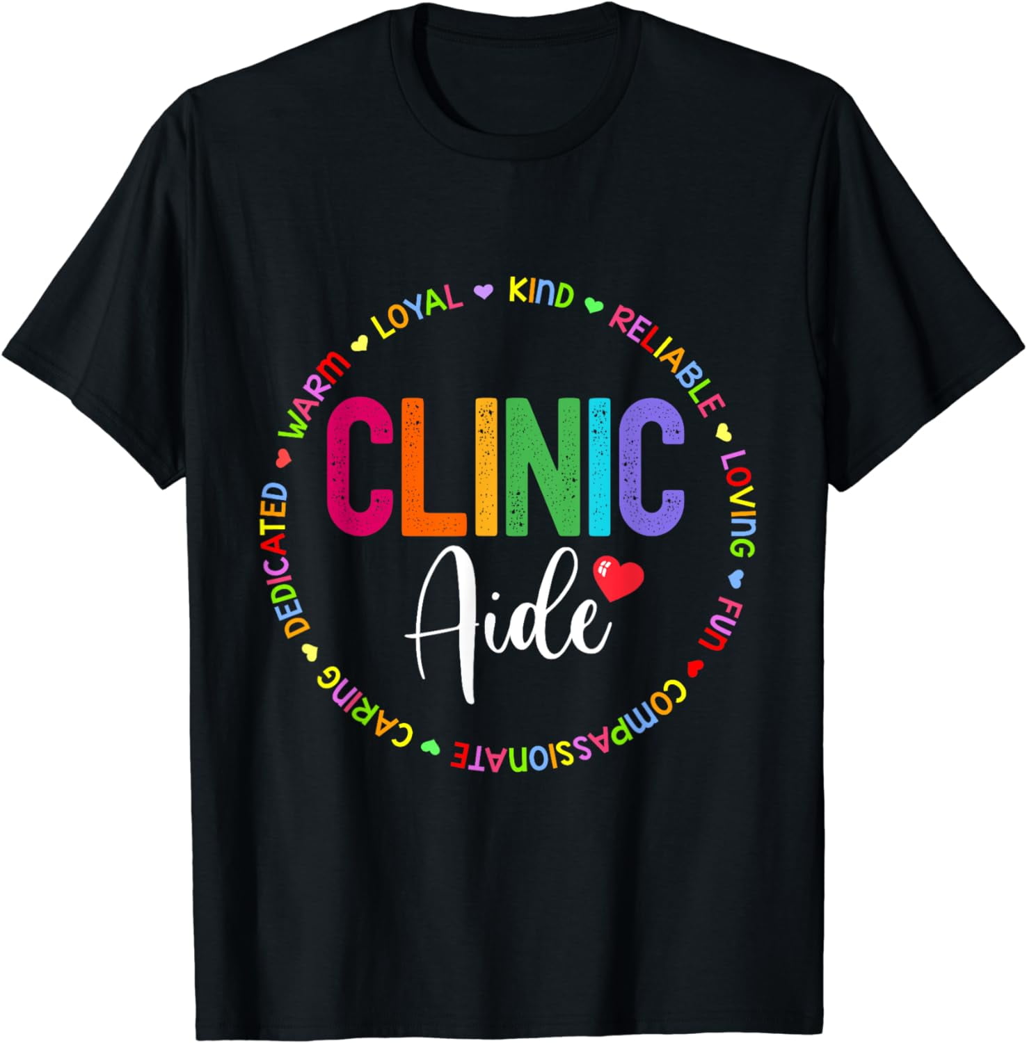 Clinic Aide For School Nurse Appreciation Week Back School T-Shirt ...