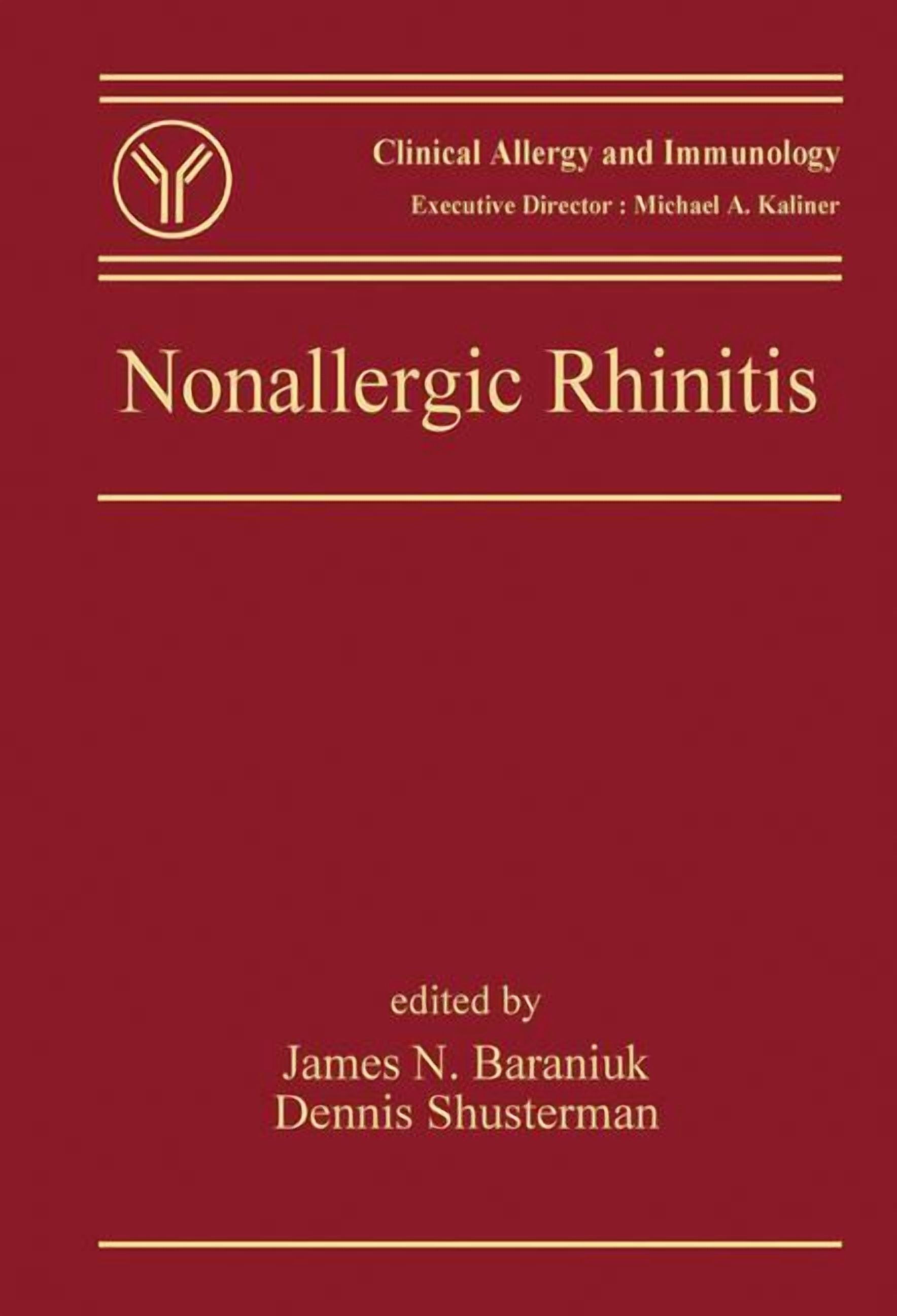 Clinical Allergy and Immunology Nonallergic Rhinitis, Book 19 ...