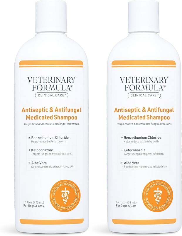 Clinical Care Antiseptic and Antifungal Medicated Shampoo for Dogs ...