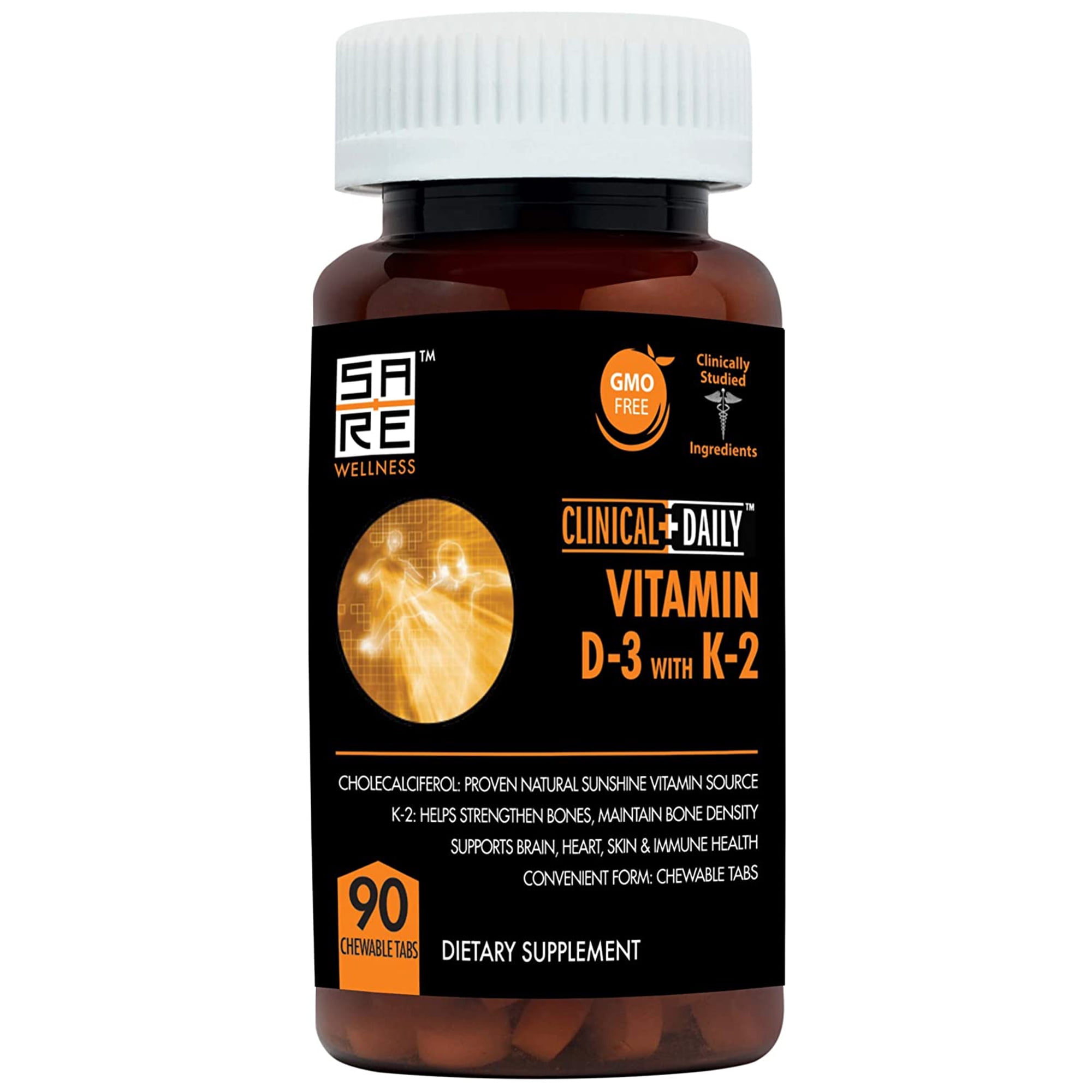 Clinical Daily Vitamin D3 Supplement, 2000 IU Tablets, Immune Support ...