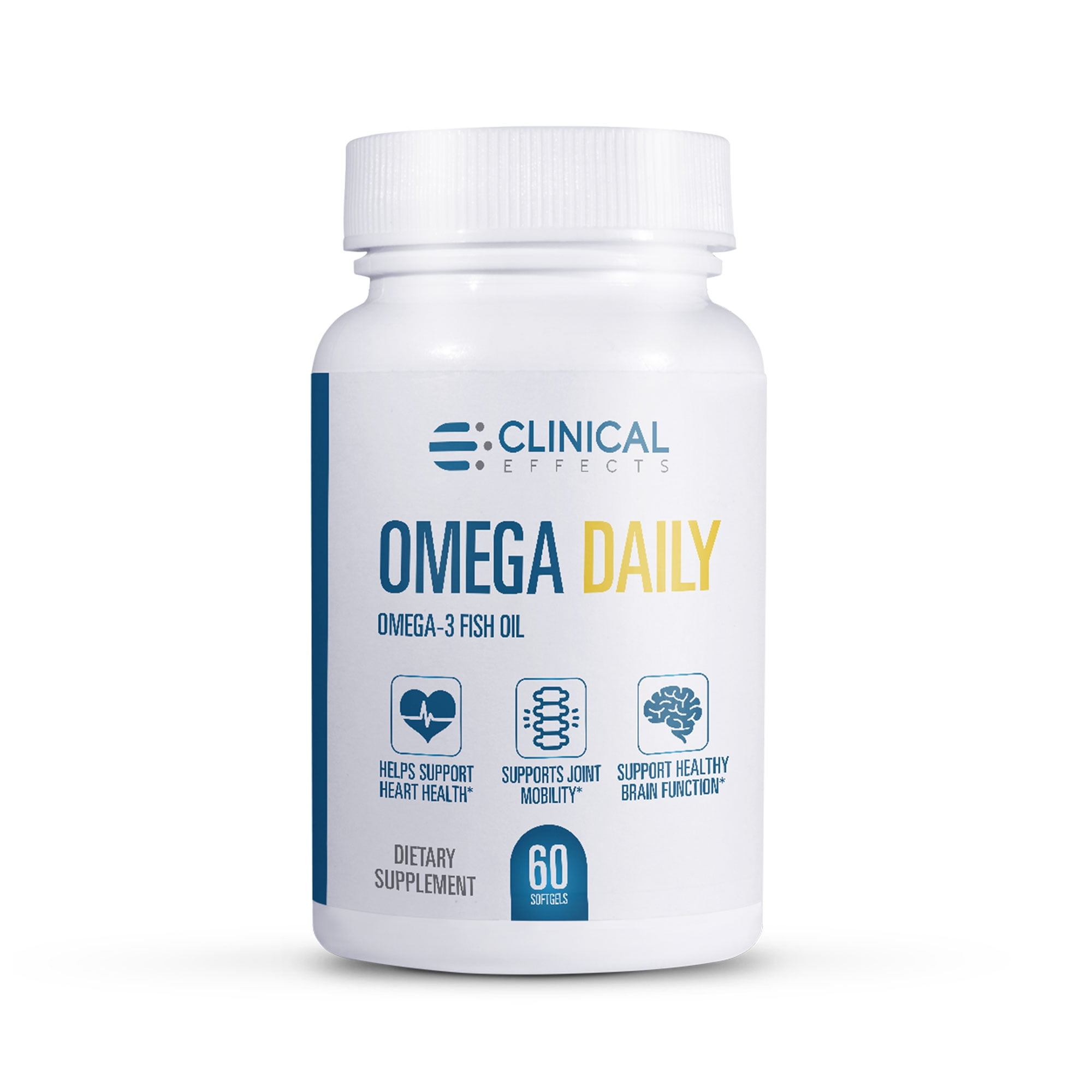 Clinical Effects Omega Daily - Fish Oil Softgels Supplement to Support ...