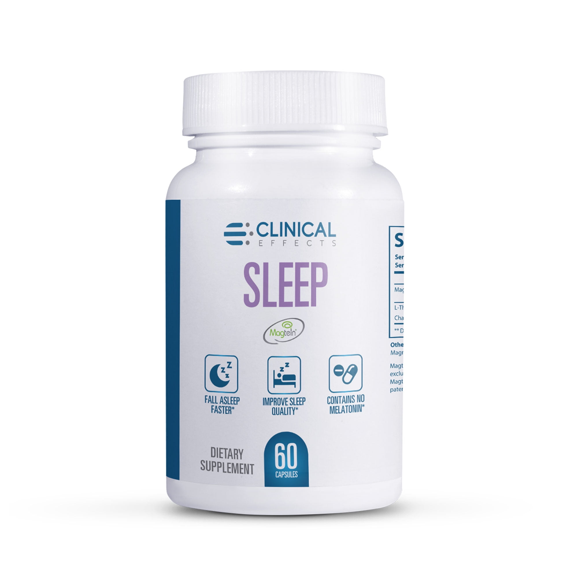 Clinical Effects Sleep - 60 Capsules, Magnesium Supplement with L ...