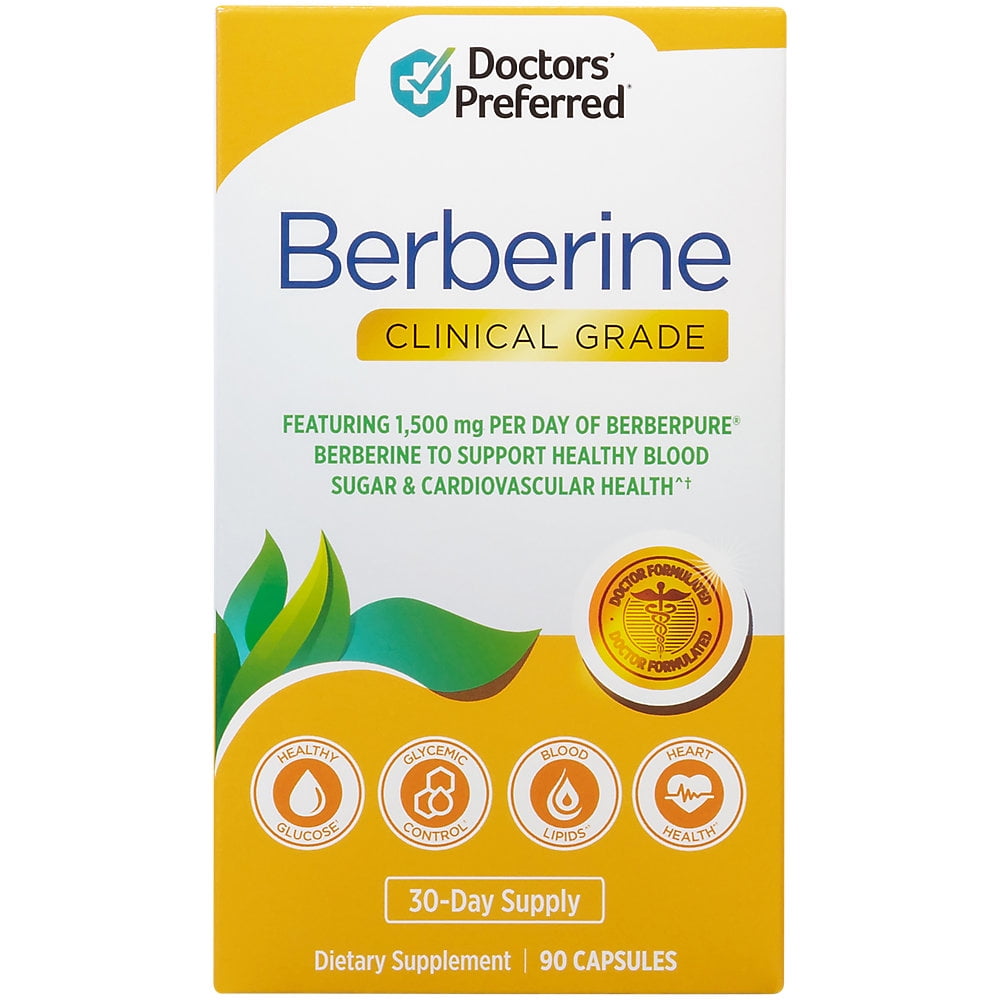 Clinical Grade Berberine - Supports Healthy Blood Sugar Levels - 1,500 ...