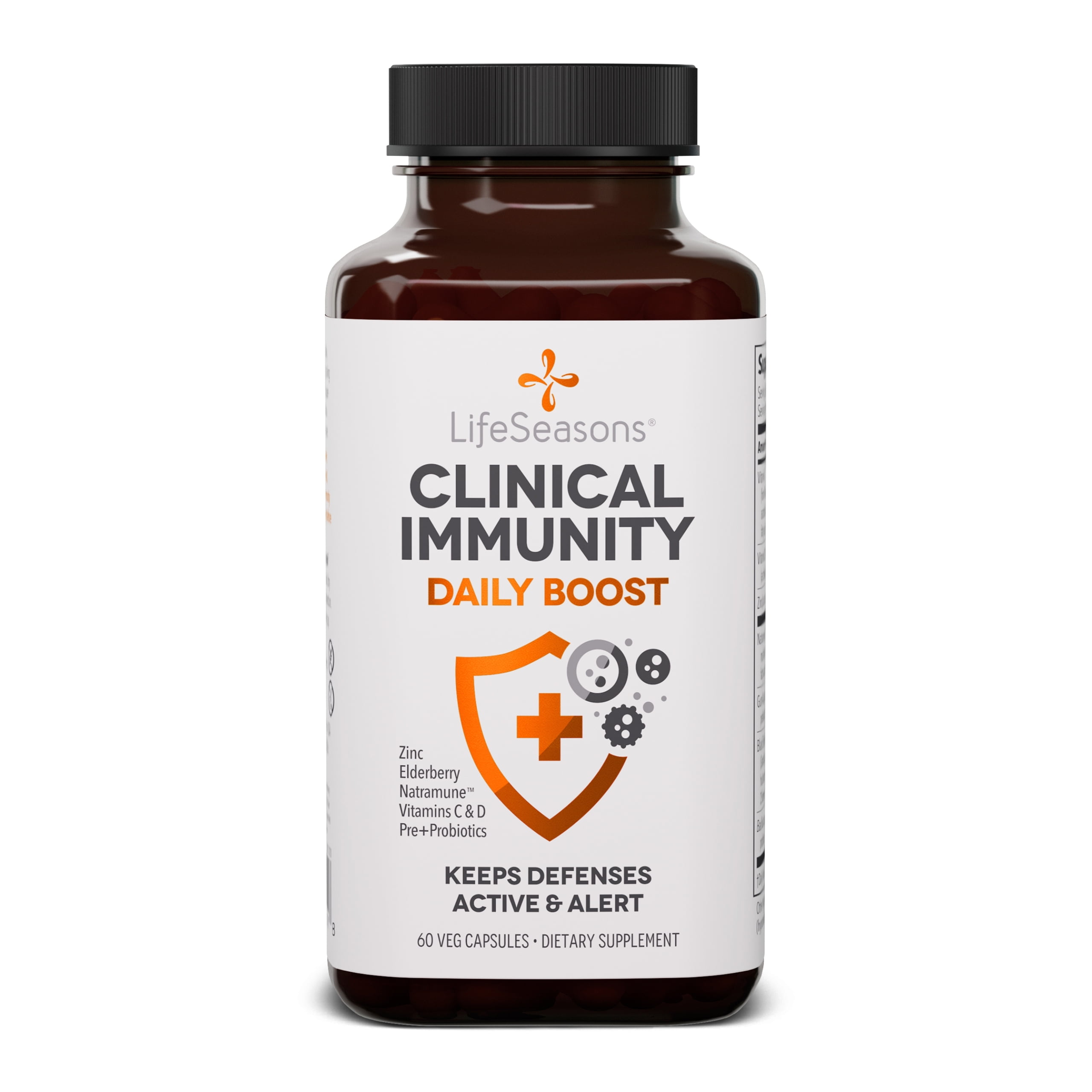 Clinical Immunity, Daily Boost, 60 Veg Capsules, LifeSeasons - Walmart.com