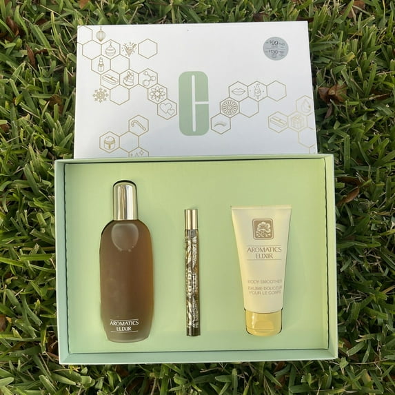 Clinique 3-Pc Aromatics Elixir Fragrance Set, Perfume Spray 3.4 oz ...