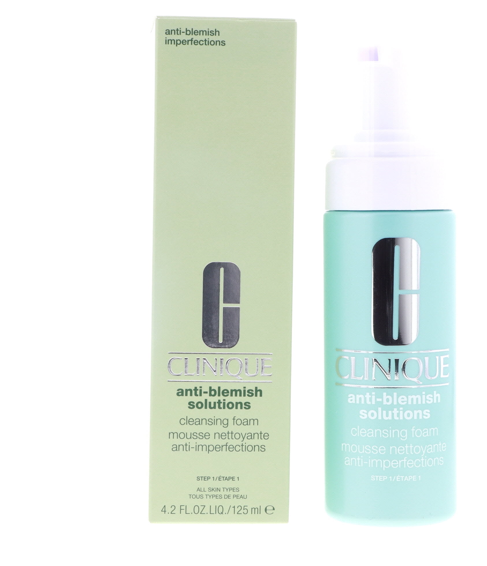 Clinique Acne Solutions Cleansing Foam 4.2oz/125ml - Walmart.com