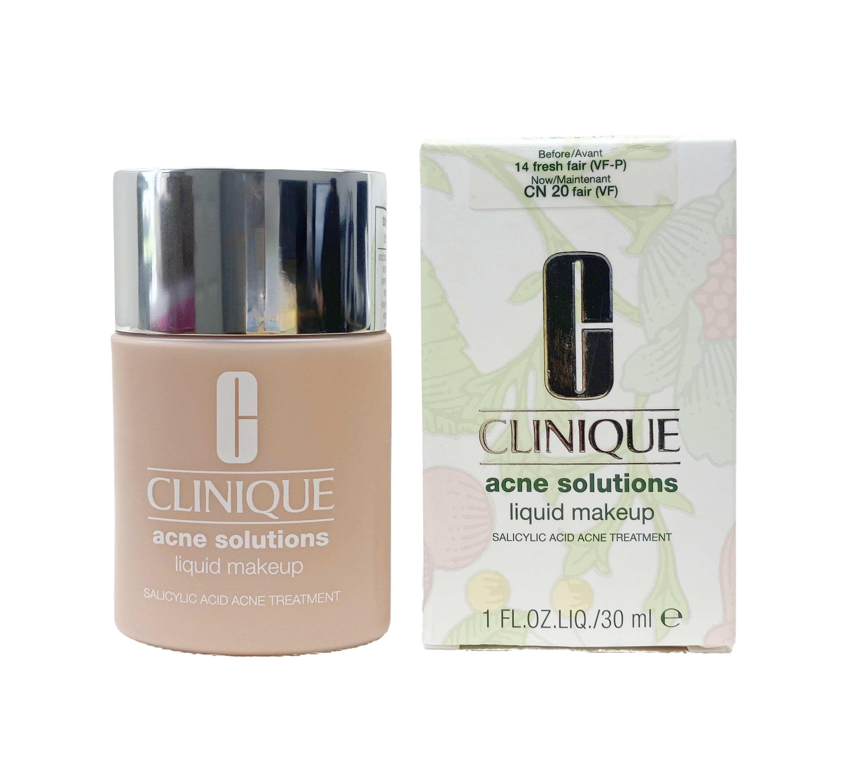 Clinique Acne Solutions Liquid Makeup - CN20 Fair (1 Fl Oz) - Walmart.com