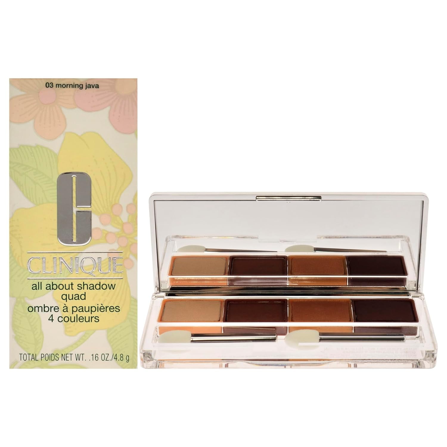 Clinique Eye Shadow Makeup, All About Shadow Quads, Morning Java .16 oz ...