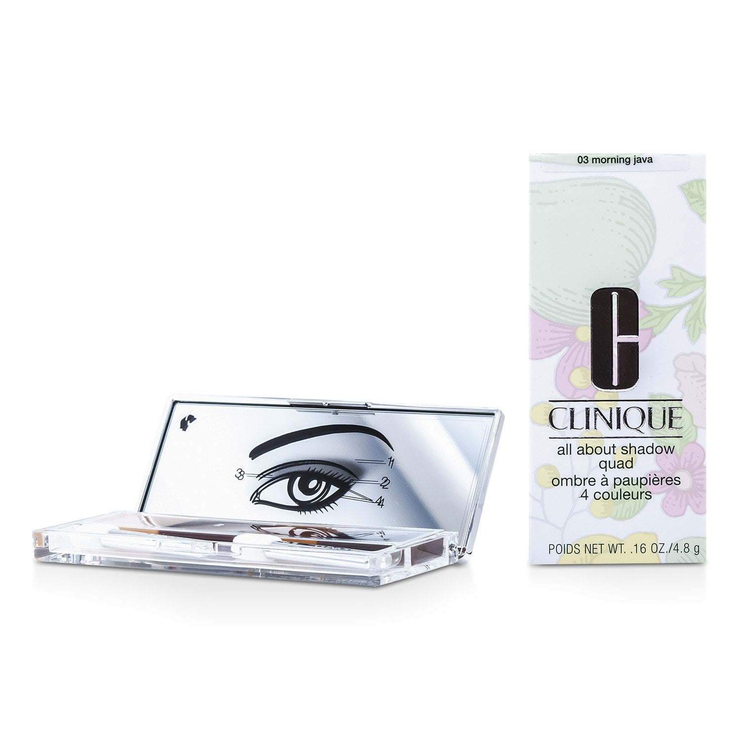 Clinique Eye Shadow Makeup, All About Shadow Quads, Morning Java .16 oz ...