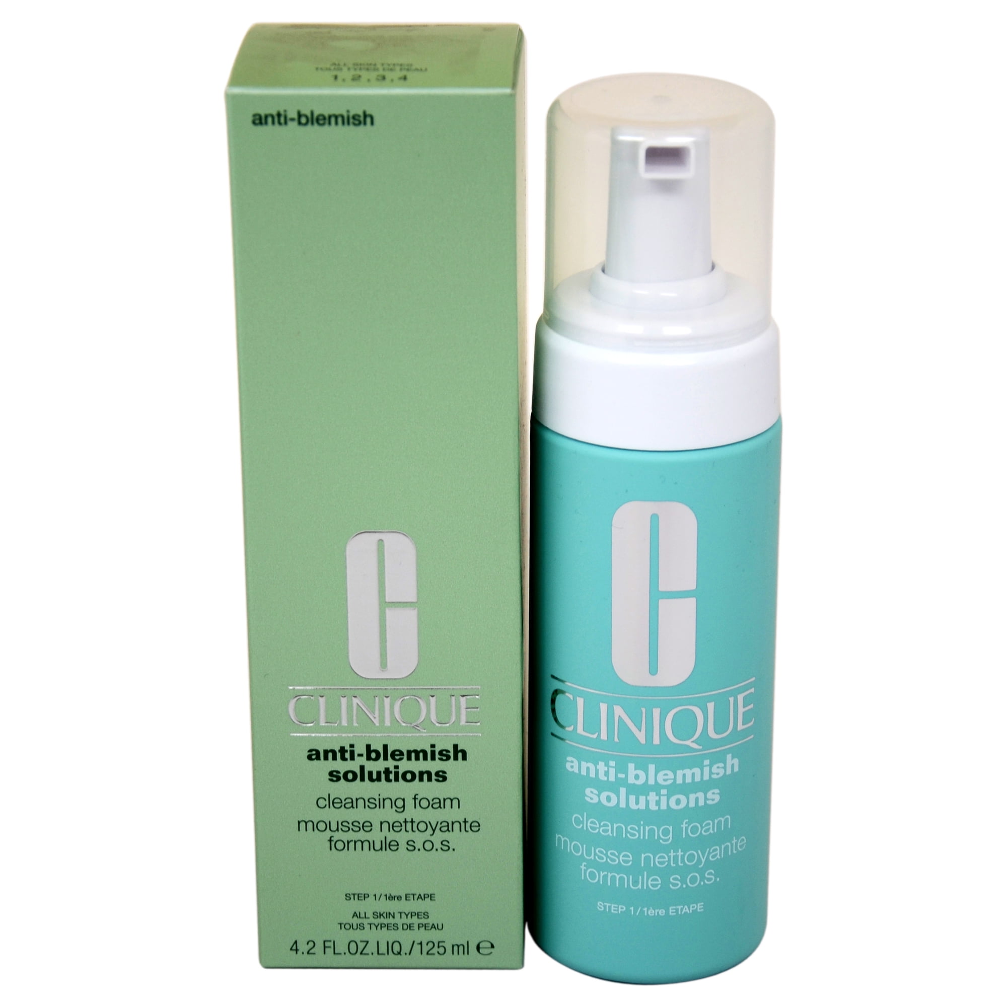 Clinique Anti-Blemish Solutions Cleansing Foam (All Skin Types), 4.2 oz ...