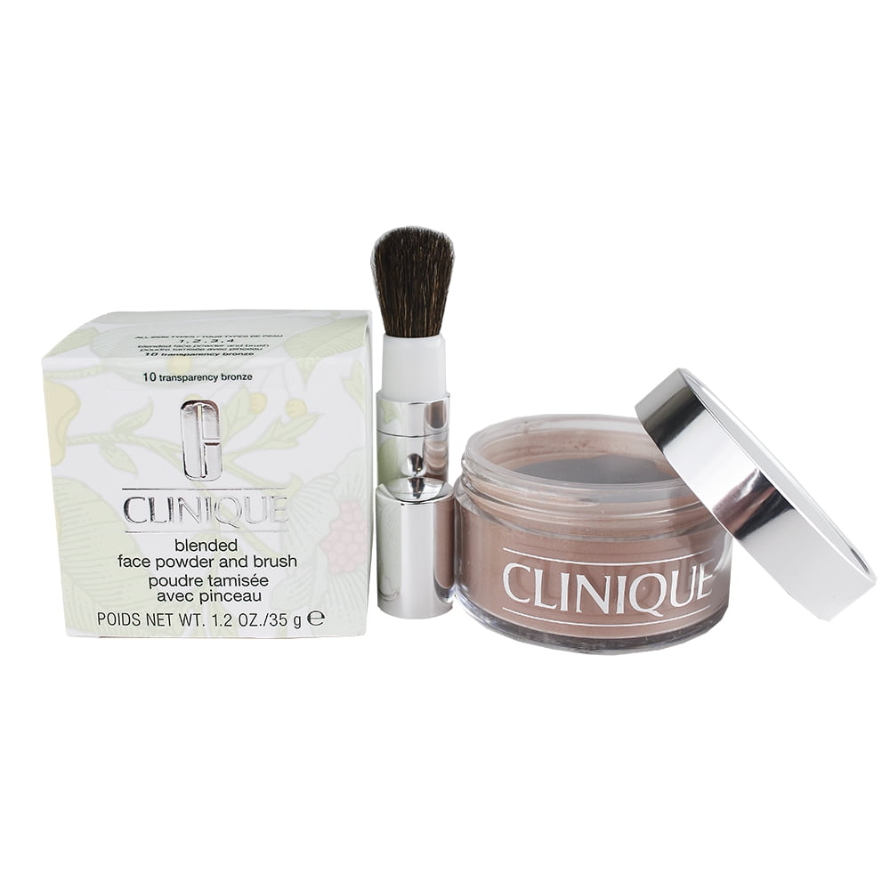 Clinique Blended Face Loose Powder and Brush - 10 Transparency Bronze ...