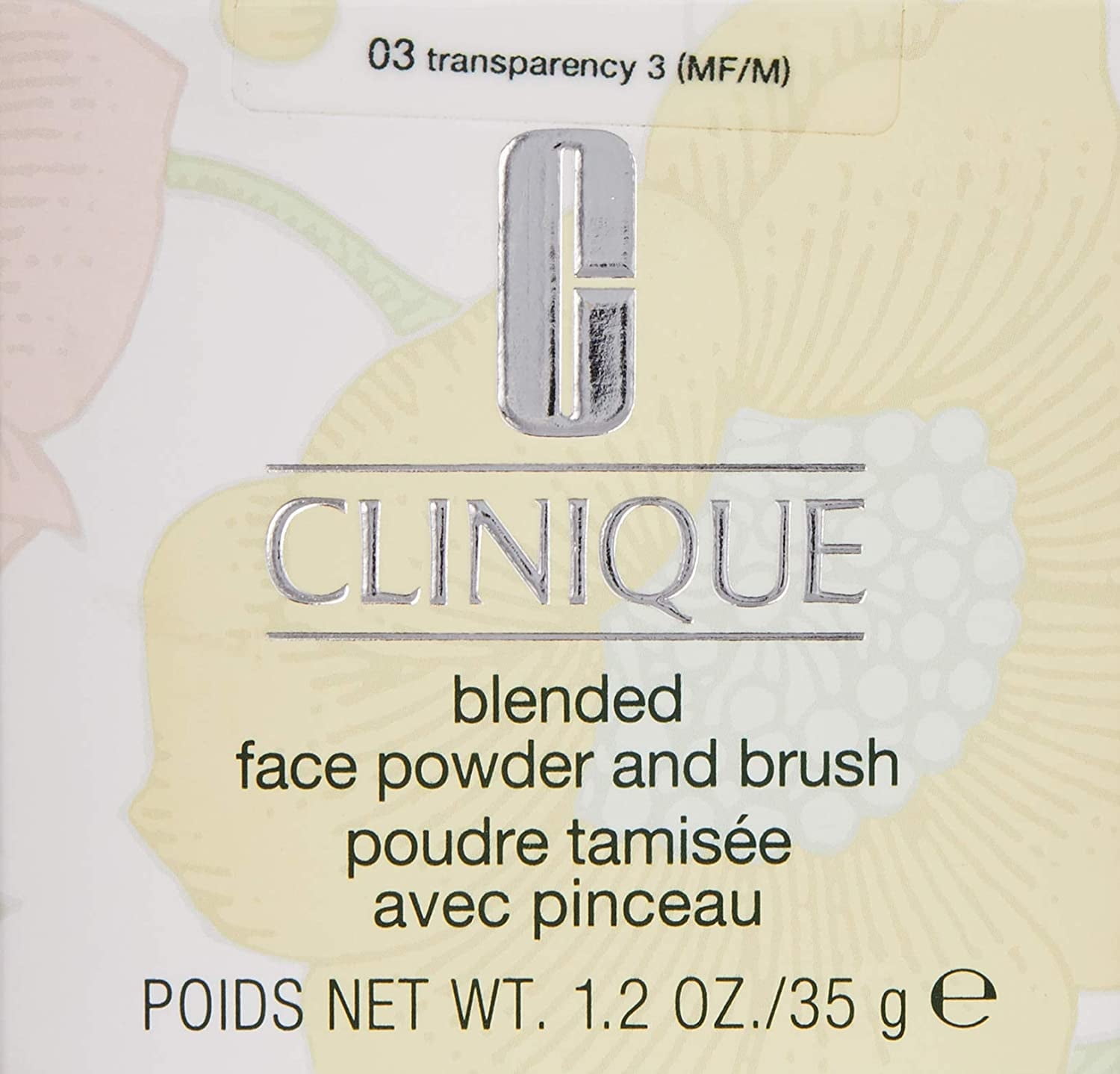 Clinique Blended Face Powder and Brush, 03 Transparency, 1.2 oz ...