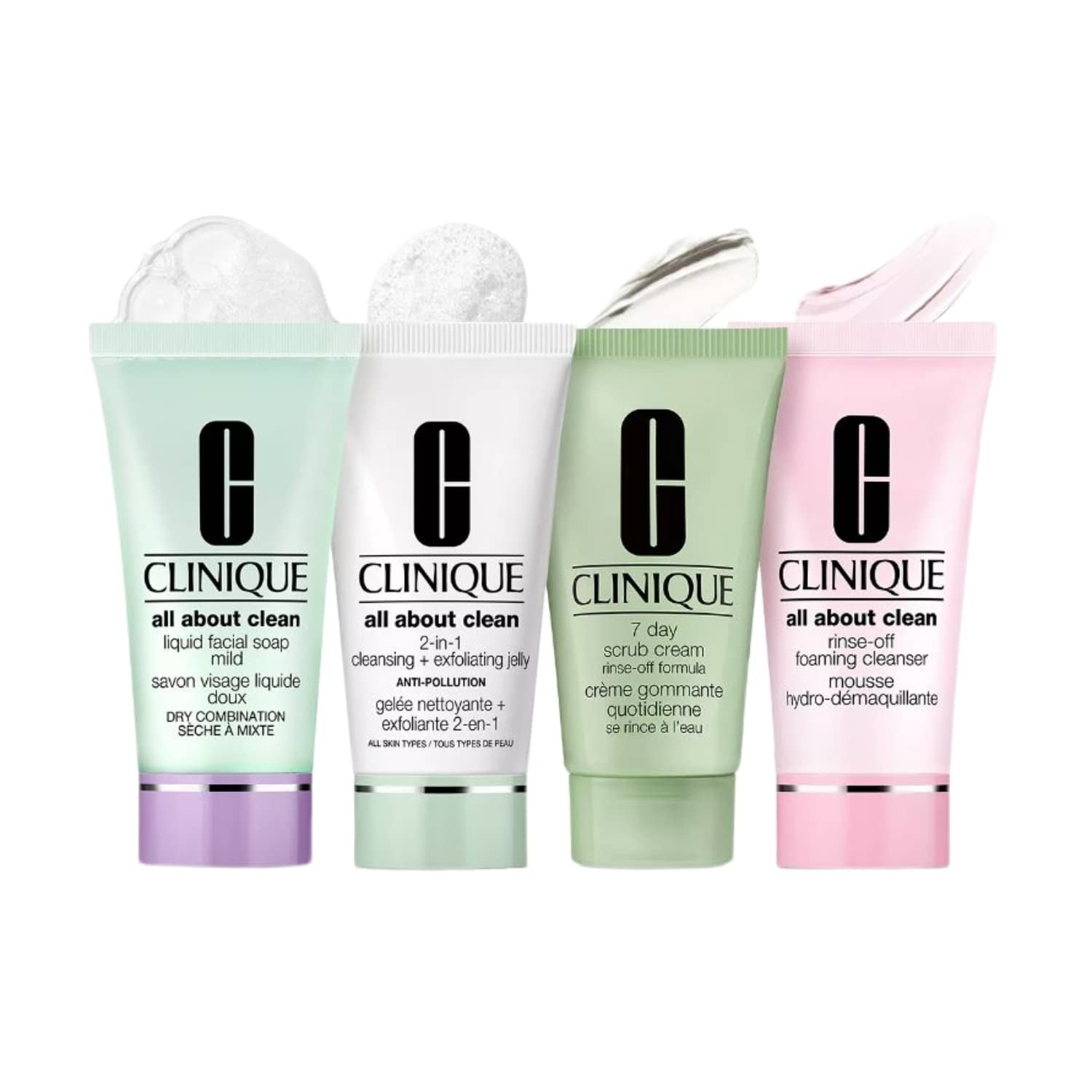 Clinique Cleansing By Clinique - 4 Piece Cleansing Set - Travel Size ...