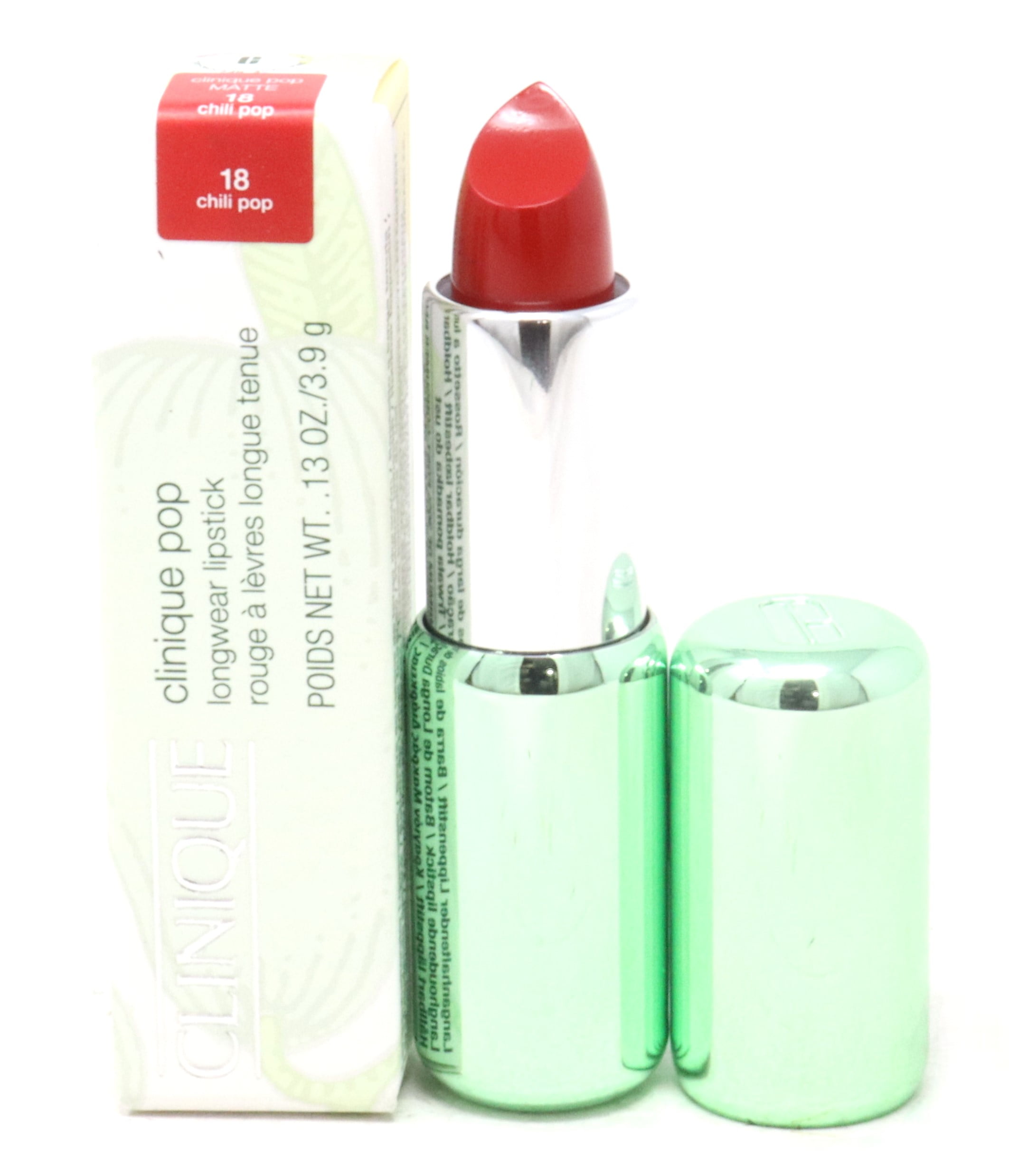 Clinique Clinique Pop Longwear Lipstick 0.13oz 18 Chili Pop(Matte) New ...