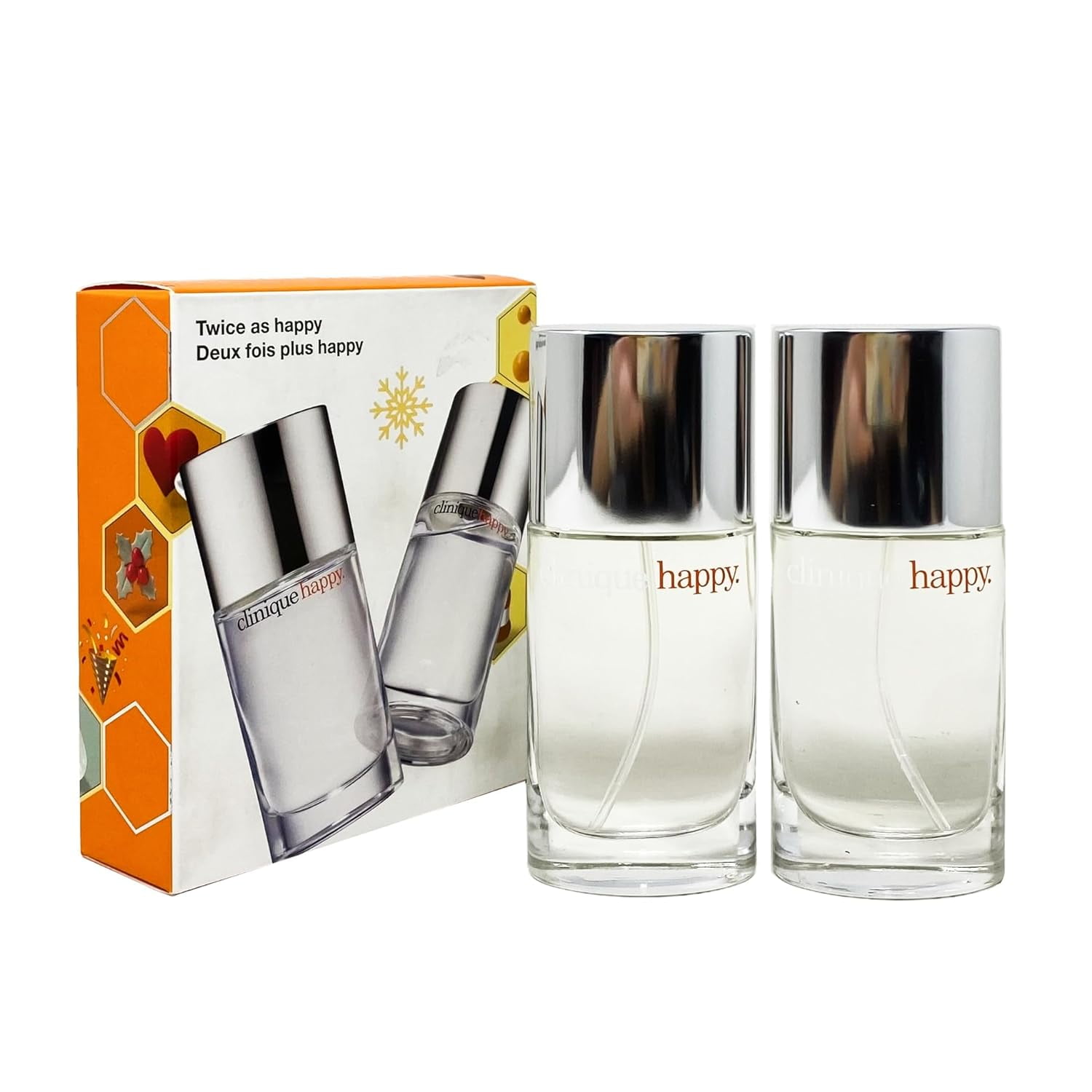 Clinique Limited Edition Twice As Happy 2 Piece Perfume Spray Set ...