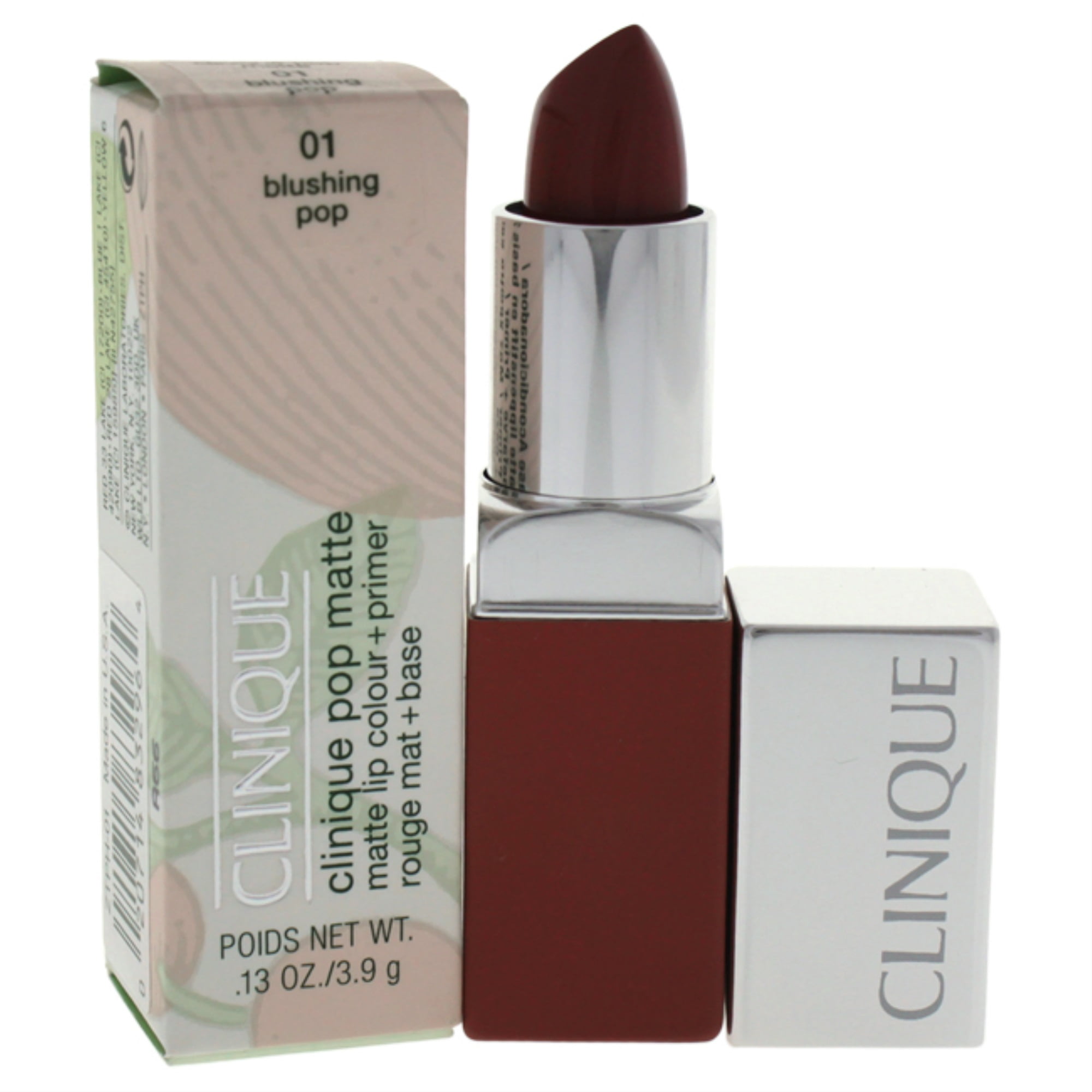 Clinique Pop Matte Lip Color + Primer, [01] Blushing Pop 0.13 oz ...