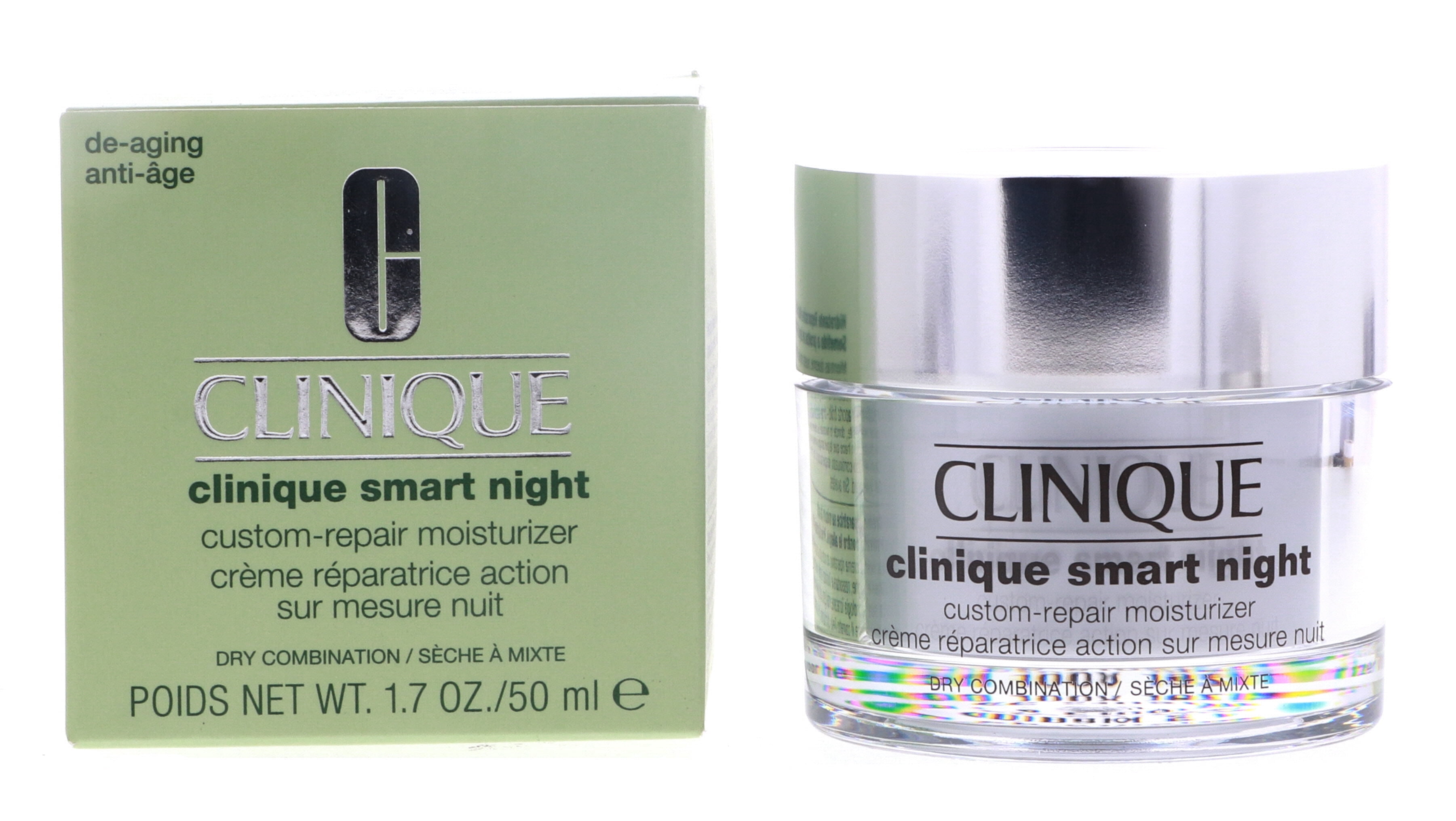 Clinique Smart Night Custom-Repair Moisturizer, Dry Combination, 1.7 oz ...
