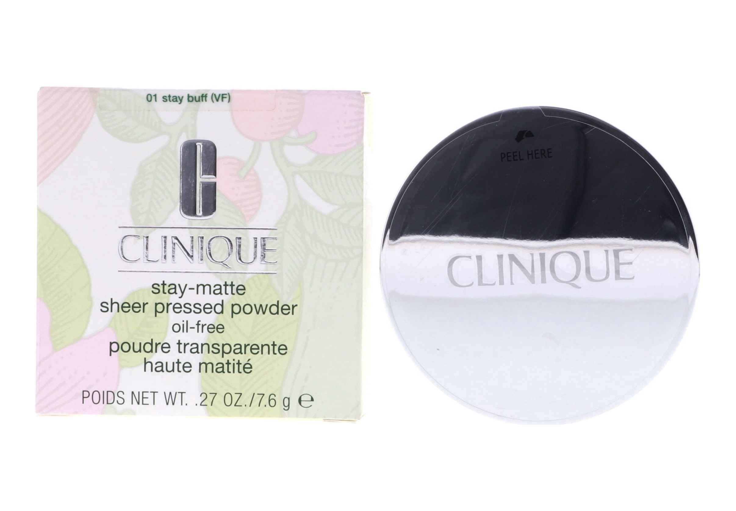 Clinique Stay-Matte Sheer Pressed Powder, No. 01 Stay Buff, 0.27 oz ...