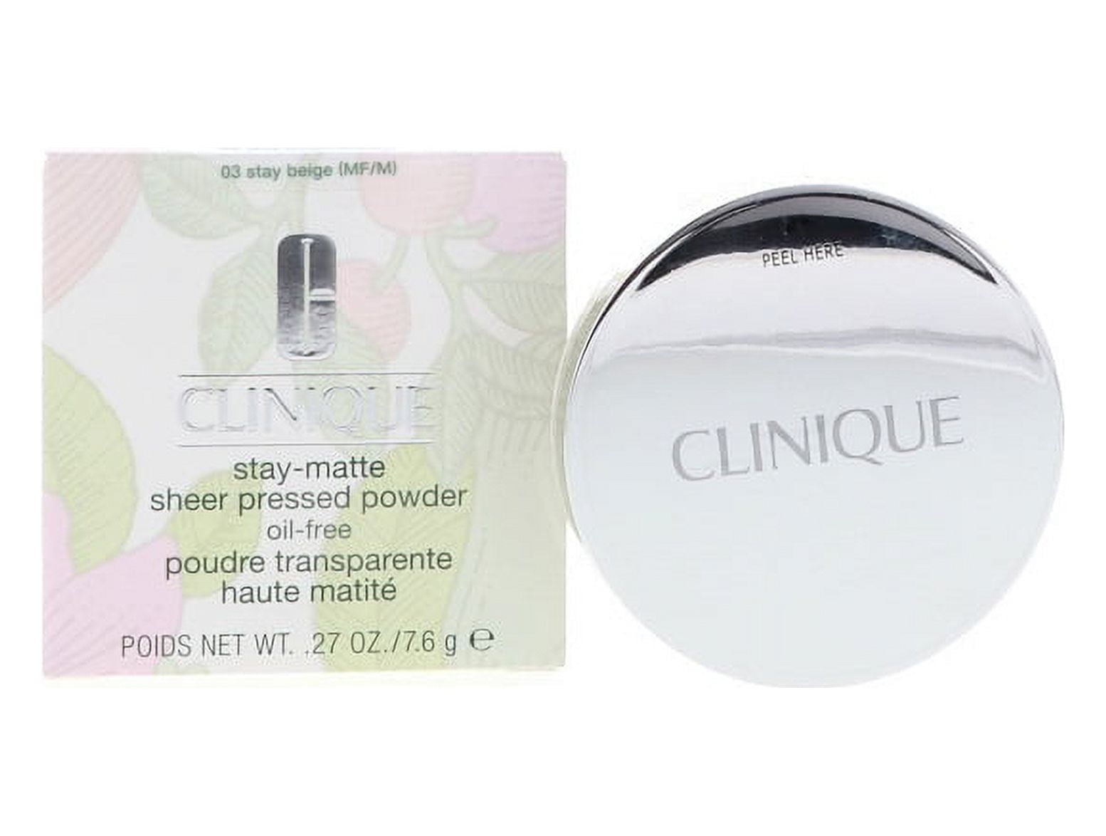 Clinique Stay-Matte Sheer Pressed Powder Shine Absorbing oil 03 Stay ...