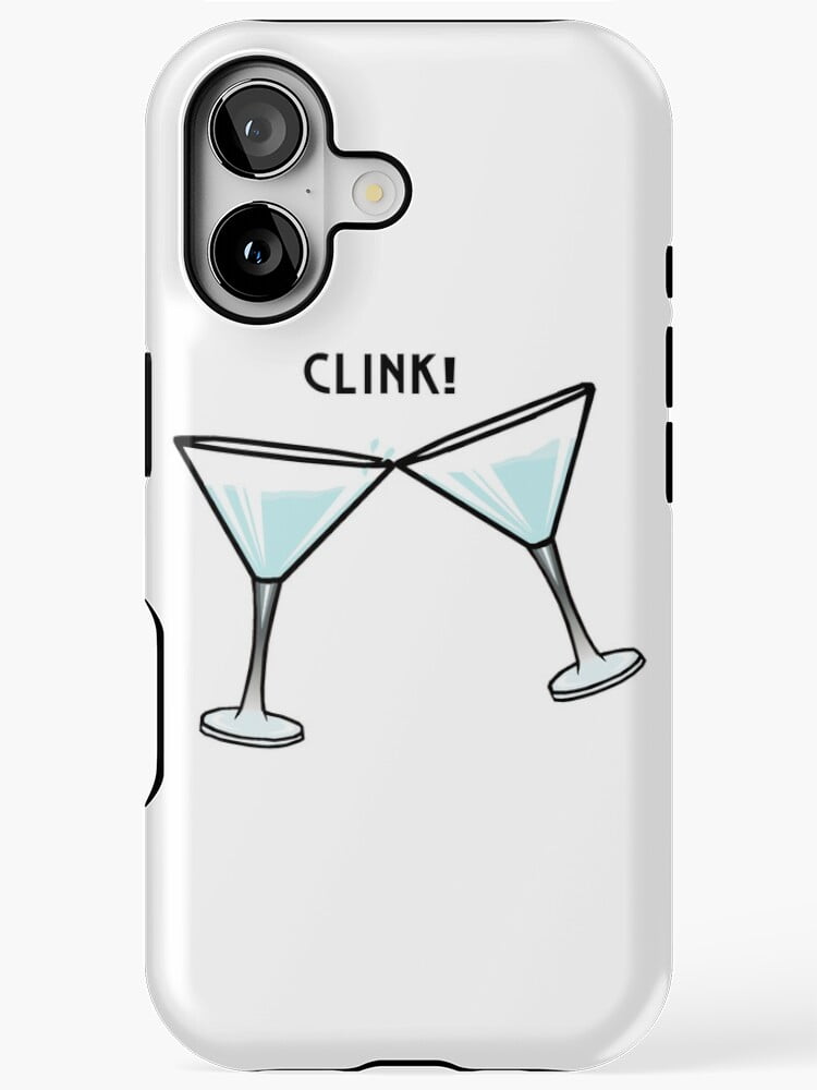 Clink Simple Celebration Word Phone Case for iPhone 17 16 15 14 13 12 ...