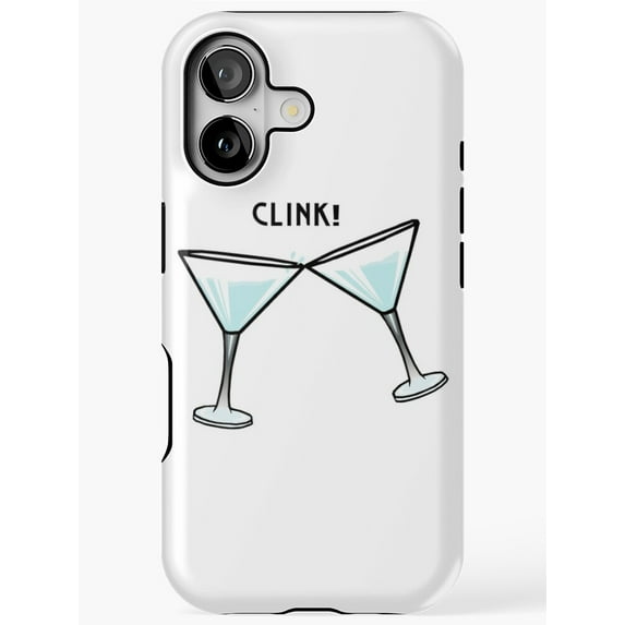Clink Simple Celebration Word Phone Case for iPhone 17 16 15 14 13 12 ...