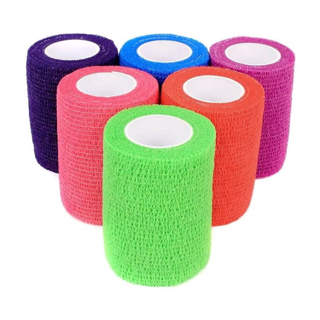 Clinsam 4'' X 5 Yard Cohisive Bandage Rainbow Tone, - 12 boxes-144 ...