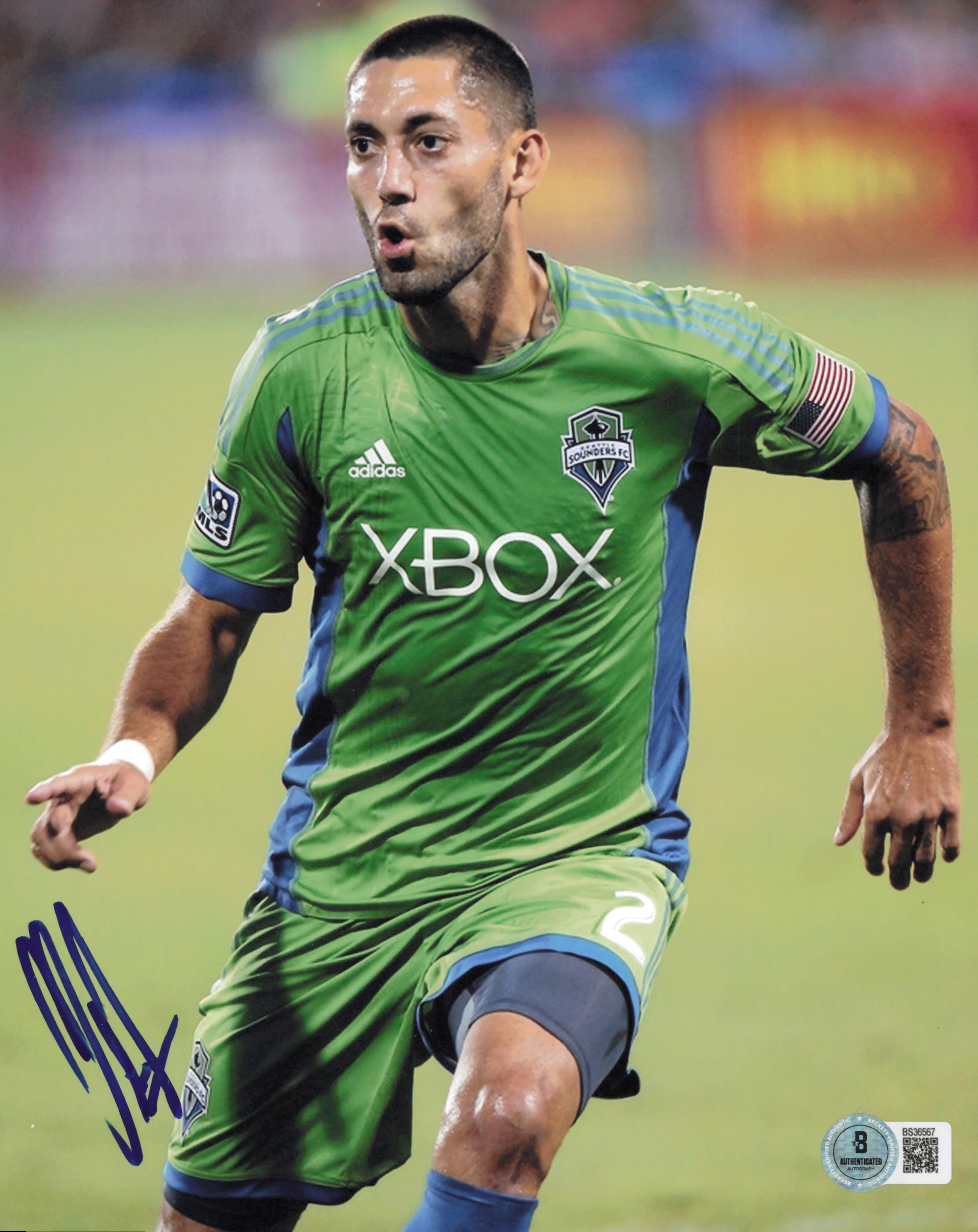 Clint Dempsey Autographed 8x10 Photo Seattle Sounders Beckett BAS QR # ...
