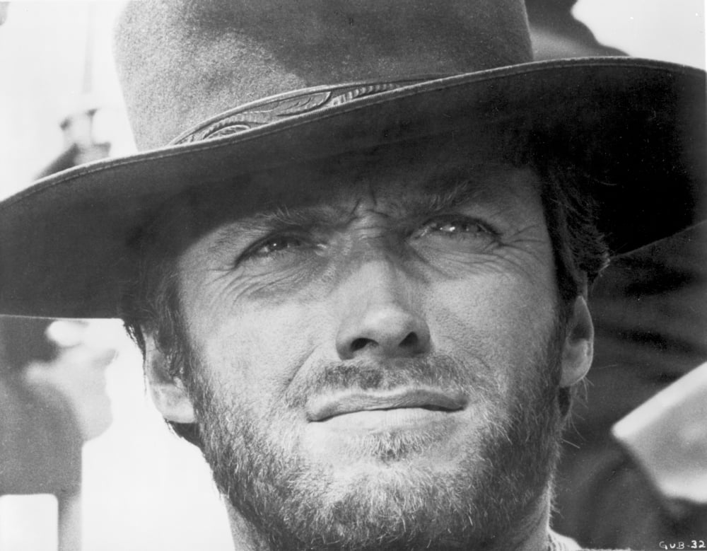 Clint Eastwood Portrait in Classic with Cowboy's Hat Photo Print (8 x ...