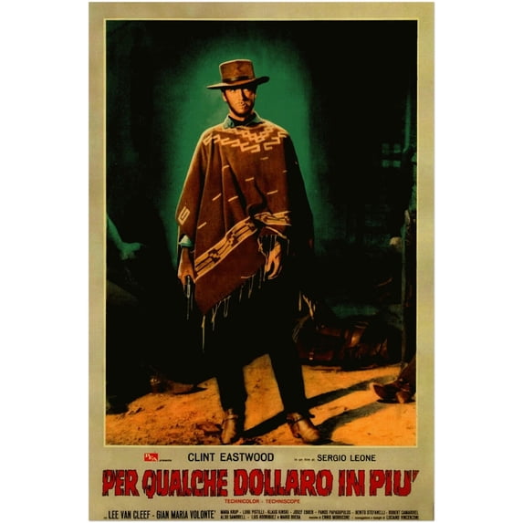 Clint Eastwood Poster - For a Few Dollars More - Movie Print, Italian ...