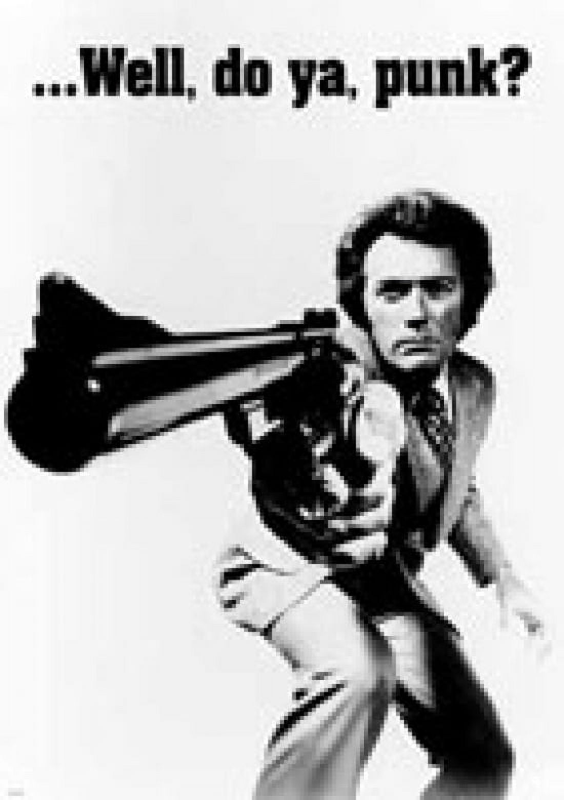 Clint Eastwood Punk Well Do Ya Punk Poster (24 x 36) - Walmart.com
