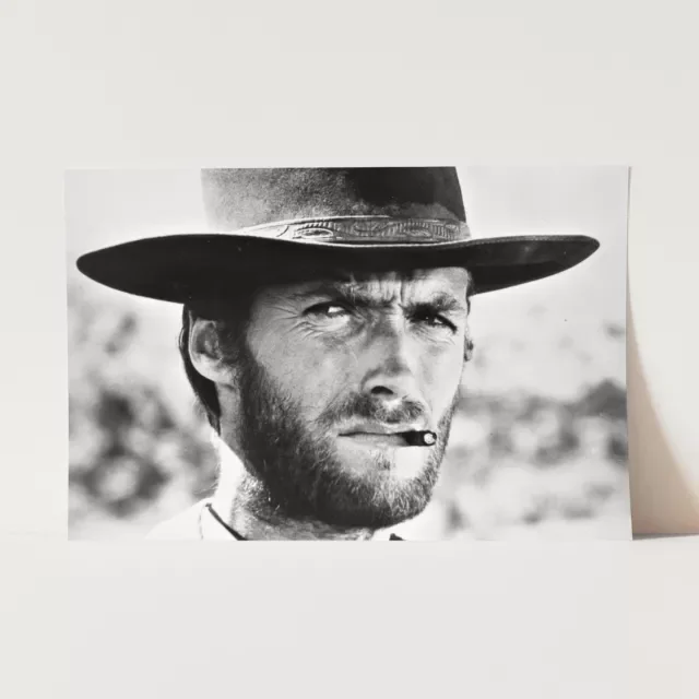 Clint Eastwood The Good The Bad And The Ugly Black White Wall Art ...
