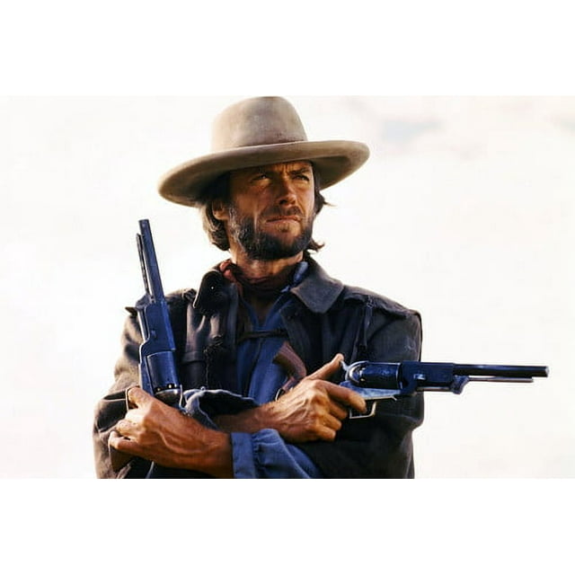 Clint Eastwood The Outlaw Josey Wales Iconic Pose With Two Guns 24X36 ...