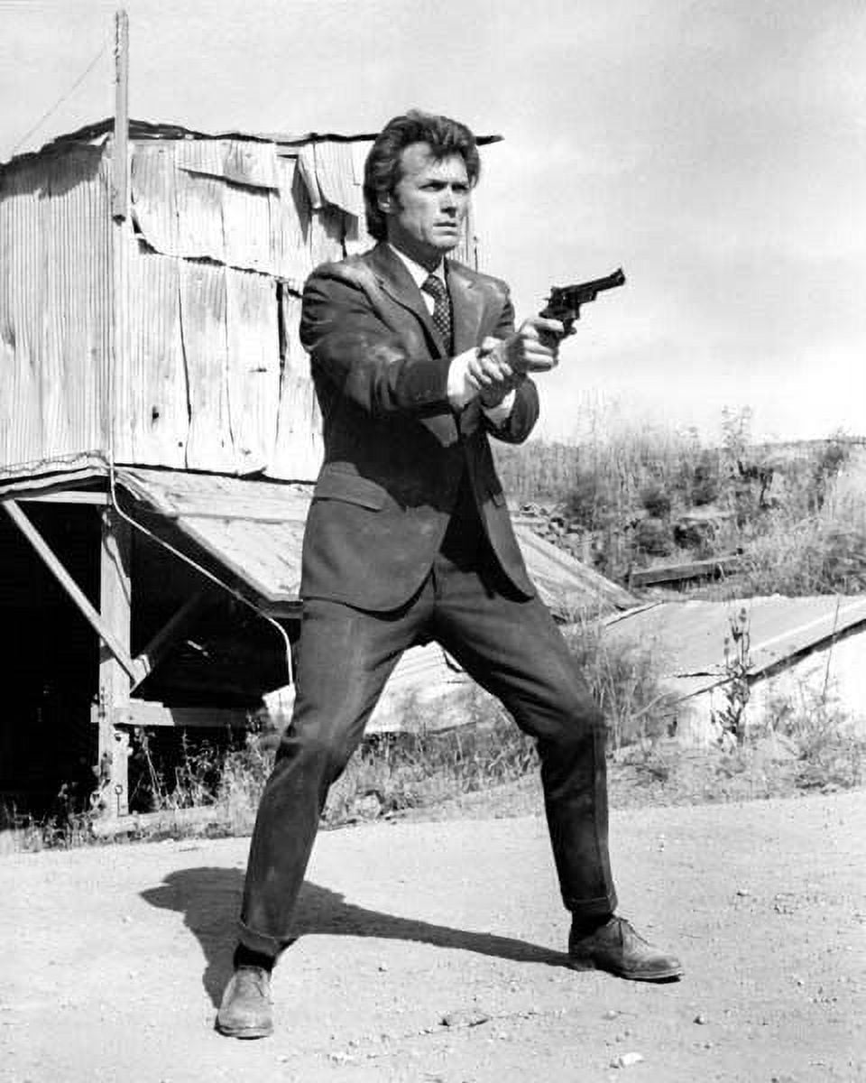Clint Eastwood aims his Smith & Wesson full body shot Dirty Harry 8x10 ...