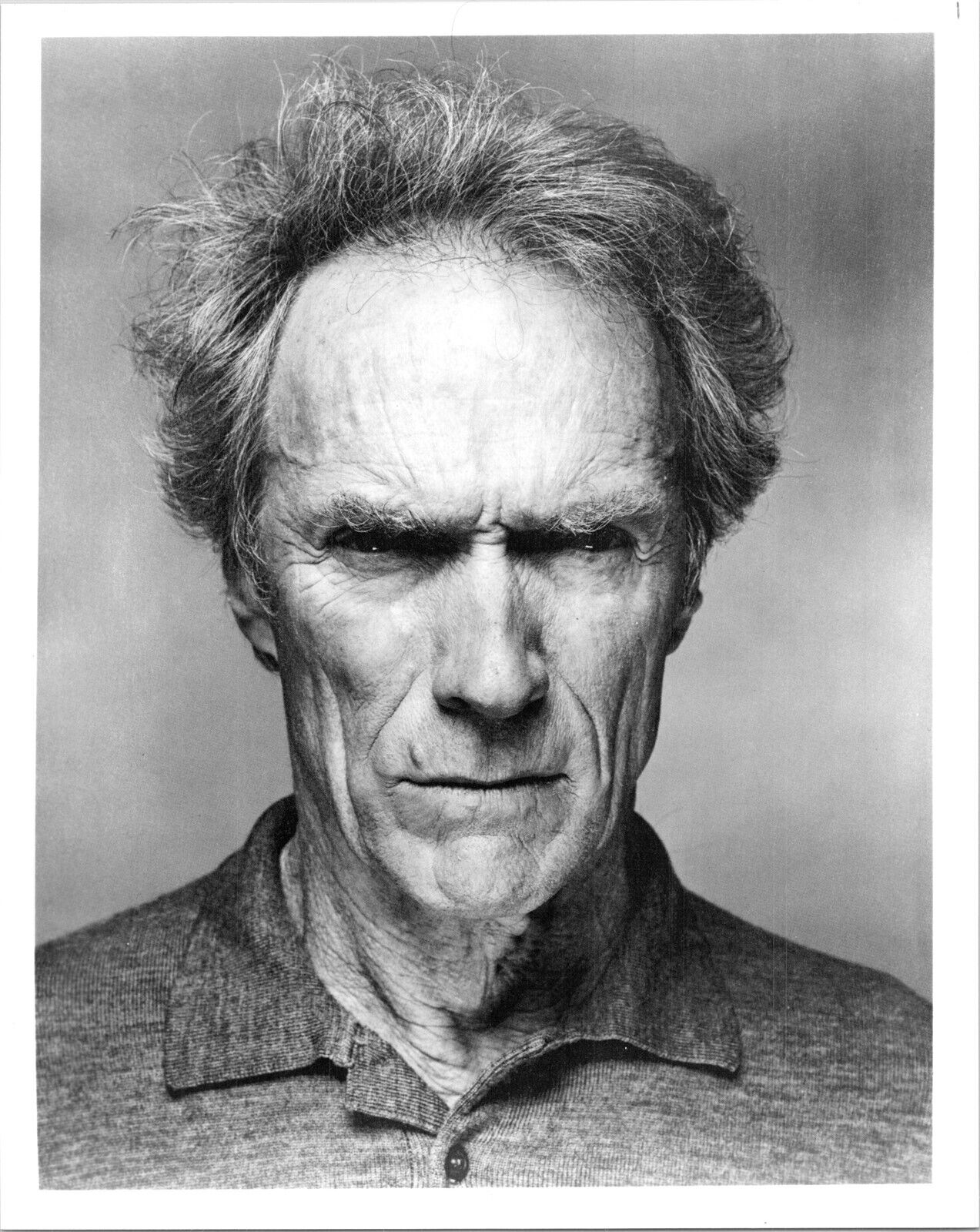Clint Eastwood iconic image Clint looking tough 2000 era 8x10 inch ...