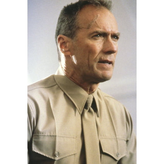 Clint Eastwood in Heartbreak Ridge as Sgt Tom Highway in marine shirt ...