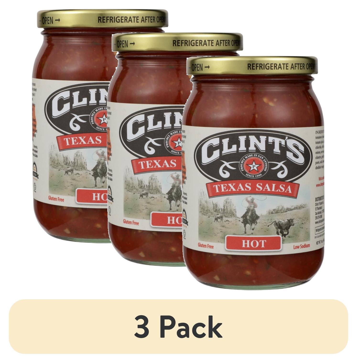 (3 pack) Clint'S Salsa Hot Mexican, 16 Oz - Walmart.com