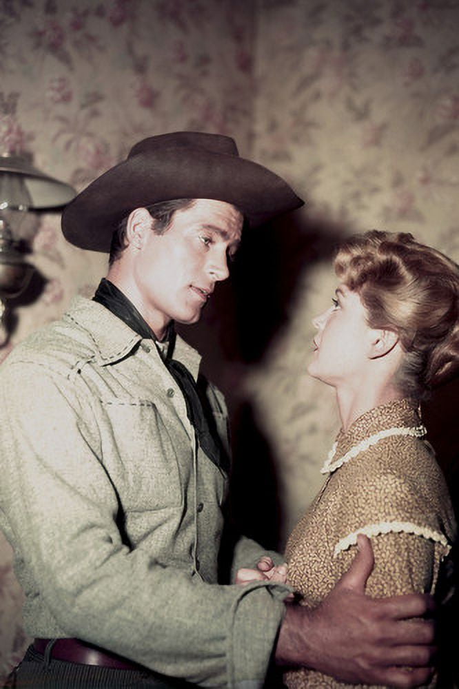 Clint Walker as Cheyenne Bodie with woman from classic tv series 24x36 ...