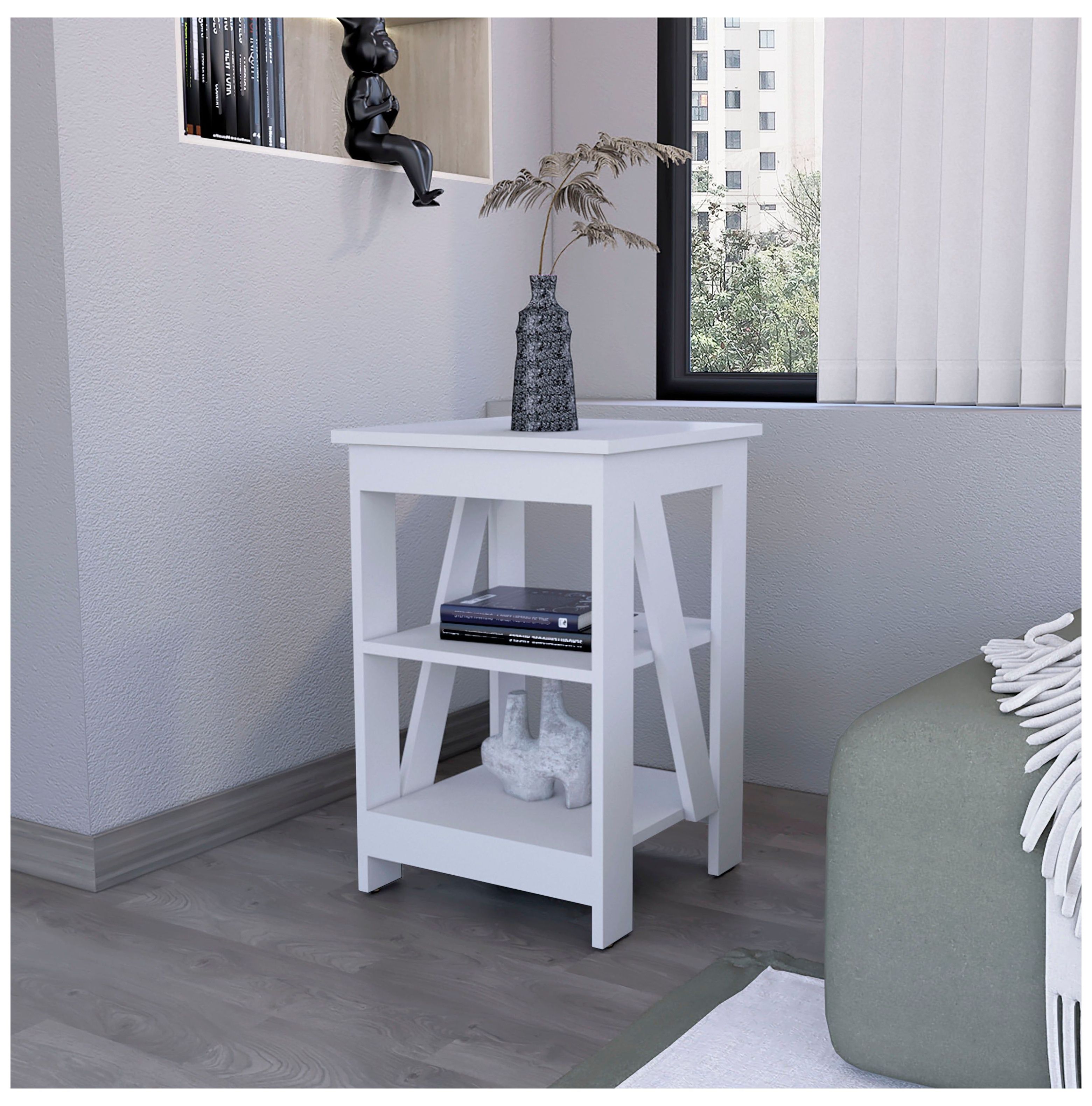 Clio Auxiliary Table, with two shelves - Walmart.com