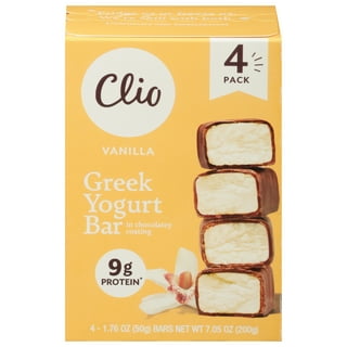 Clio Mini Strawberry Greek Yogurt Bar in Chocolatey Coating, 0.78 oz, 8 ...