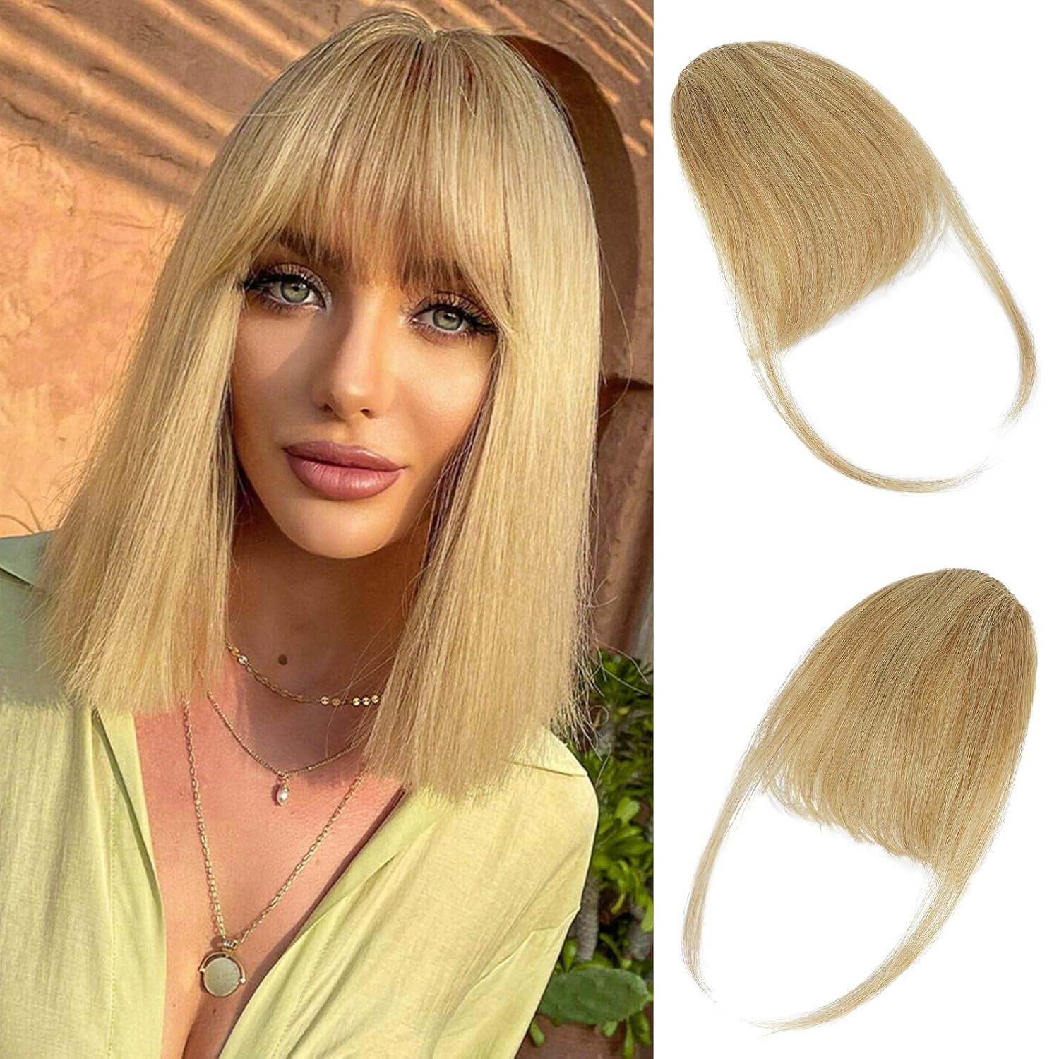 Clip in Bangs-100% Human Hair Bangs, Fake Bangs for Women Bangs Hair ...