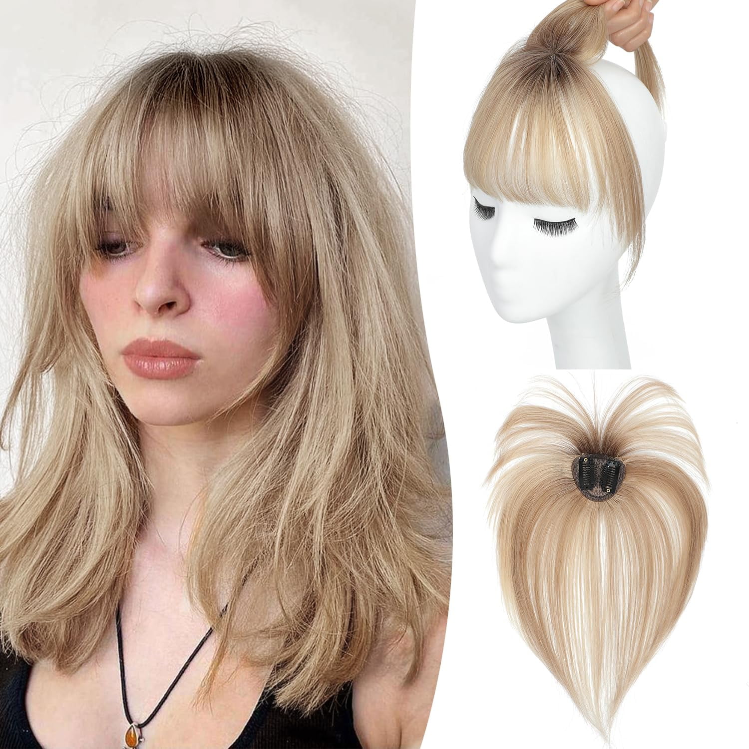 Clip in Bangs Bangs Hair Clip Fake Bangs Clip In Bangs Real Human Hair ...