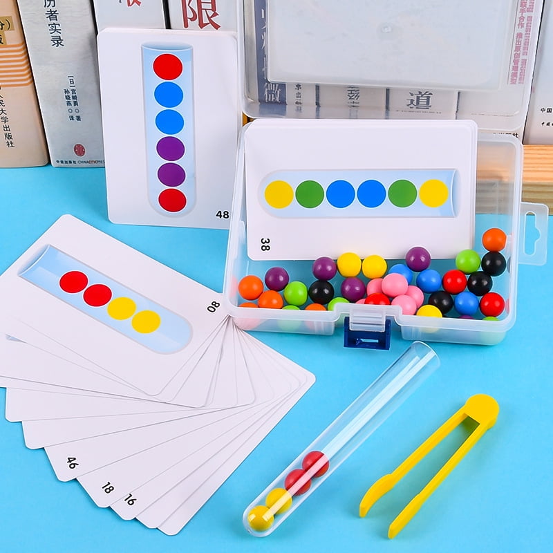 Clip Beads Test Tube Toys For Children Logic Concentration Fine Motor ...