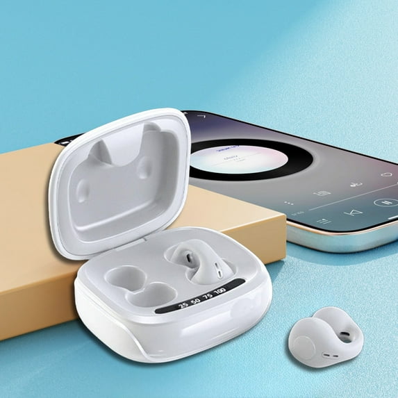 Clip On Bluetooth Earbuds, Open Ear Wireless Headphones, Earhook Style ...